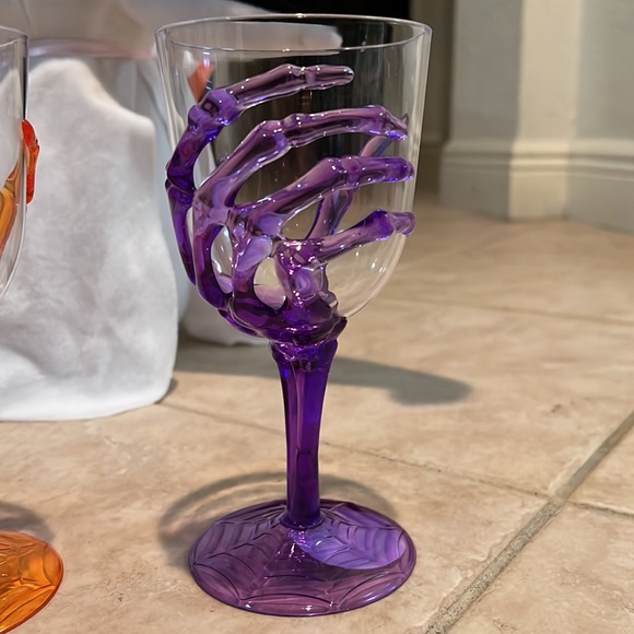 Home Collection | Holiday | Spooky Skeleton Hand Goblet Acrylic ...